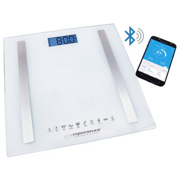 Waga osobowa - B.FIT 8w1 biała (bluetooth)